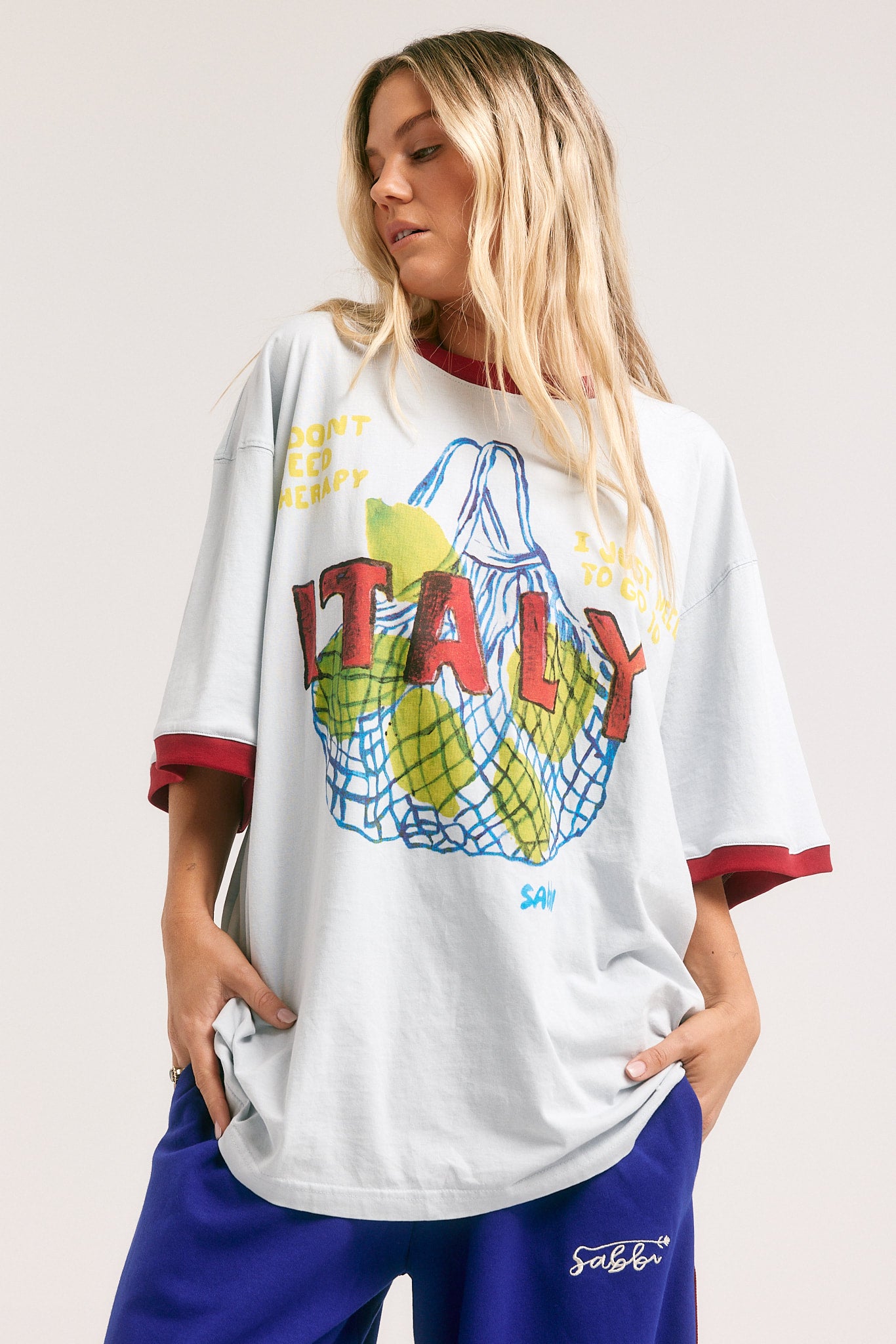 SABBI THE VERY OVERSIZED ITALY TEE | NALA + WILD